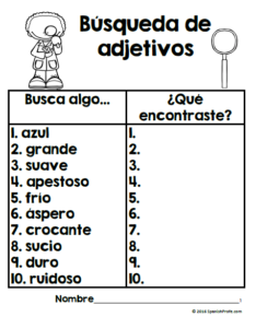Los adjetivos (Adjectives in Spanish) - Spanish Profe