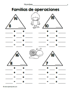 Hojas y centros de matemáticas para abril -Primer Grado (Spanish Math ...
