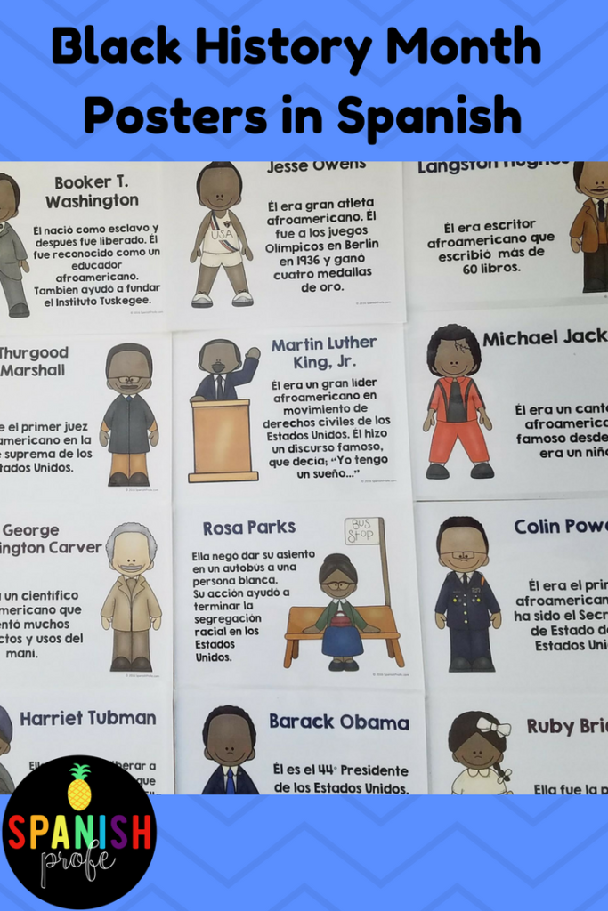Black History Month Posters in Spanish (El mes de la historia ...