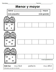 Hojas y centros de matemáticas para noviembre- Primero Grado (Spanish ...
