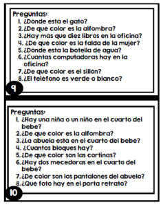 Carteles de la casa (House posters in Spanish) - Spanish Profe