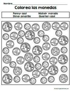 BUNDLE Las monedas (Coins in Spanish for First Grade) (Dinero ...