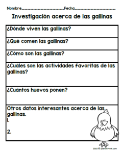 Los animales oviparos (Oviparous Animals in Spanish) - Spanish Profe