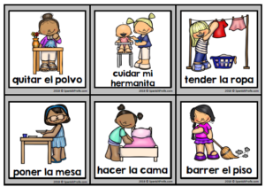 Yo puedo ayudar en casa. Quehaceres. (Chores in Spanish) - Spanish Profe