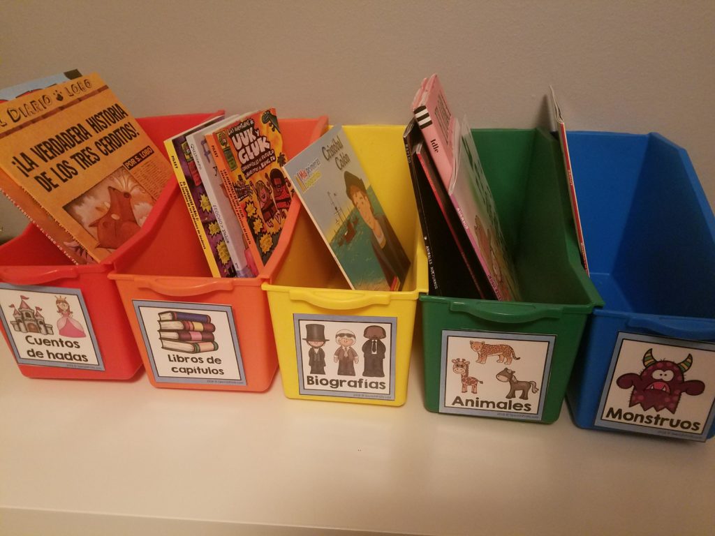 Classroom Library Labels in Spanish (Tarjetas para libros) - Spanish Profe