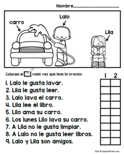 La letra L la le li lo lu - Spanish Profe