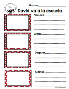 David Goes to School in Spanish (David va a la escuela) - Spanish Profe