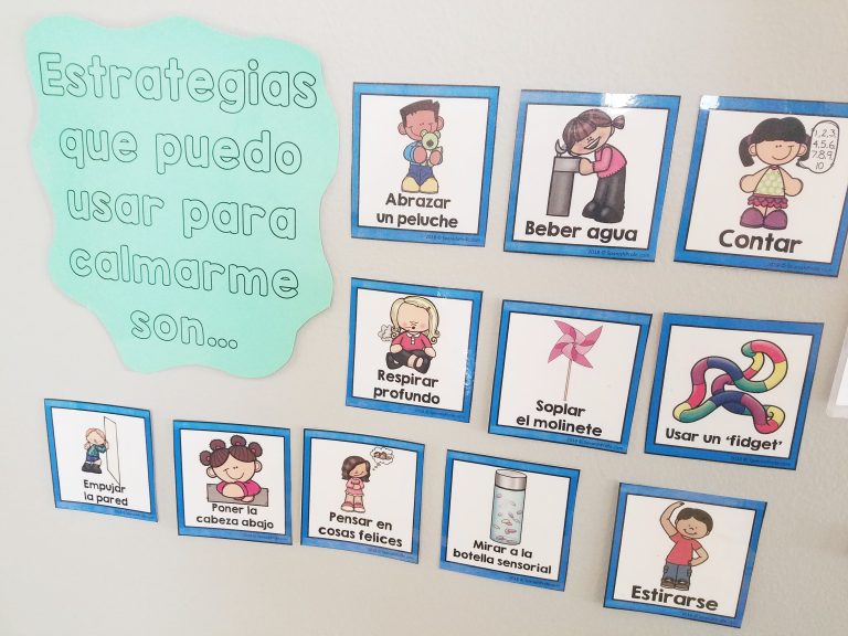 Calm Down Corner in Spanish (Esquina de calmarse tranquilizarse ...