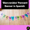 Bienvendios Pennant Banner in Spanish (Banderin Bienvenidos) - Spanish ...