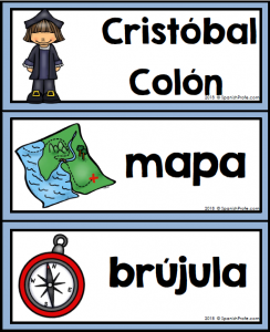 Christopher Columbus in Spanish (Cristobal Colon actividades y ...