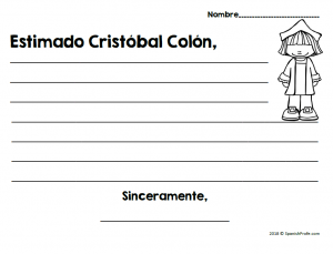 Christopher Columbus in Spanish (Cristobal Colon actividades y ...