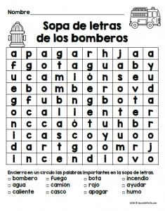 Bomberos y prevencion de incendios (Fire Safety in Spanish) - Spanish Profe