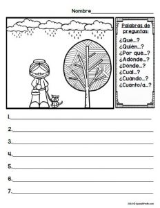 Question Writing Practice in Spanish (Practicar escribir preguntas en ...